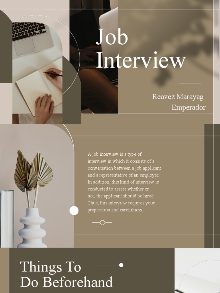 Job Interview Pdf Job Interview Behavioural Sciences