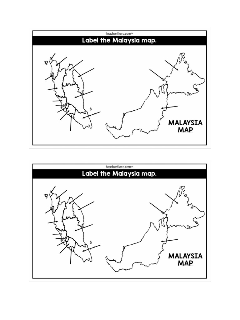 Malaysia Map Activity | PDF