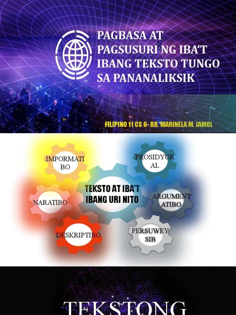 Ibat Ibang Uri NG Teksto | PDF