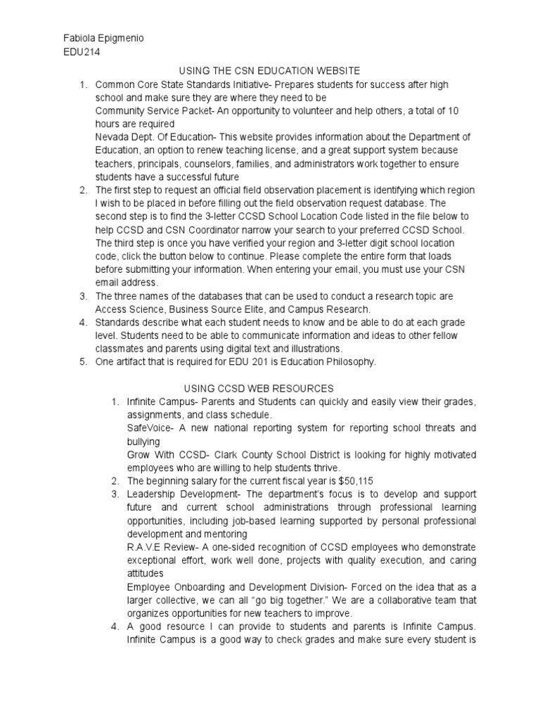 Webquest Assignment 3 | PDF | Teachers | Cognition