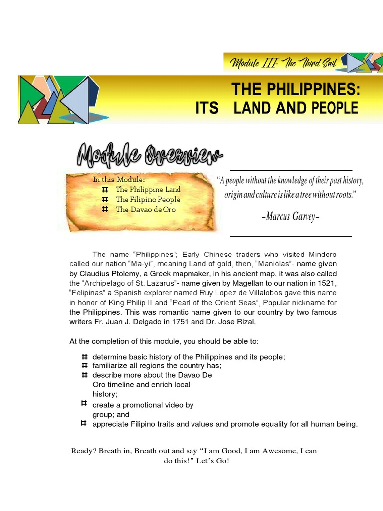 Ged 5 - Module 3 | PDF