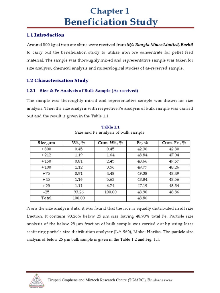 Beneficiation of Rungta Slime | PDF | Shear Stress | Rheology