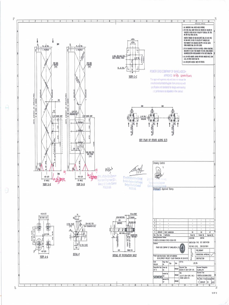 Steel Structure Details of CB, CT, CVT, DS | PDF