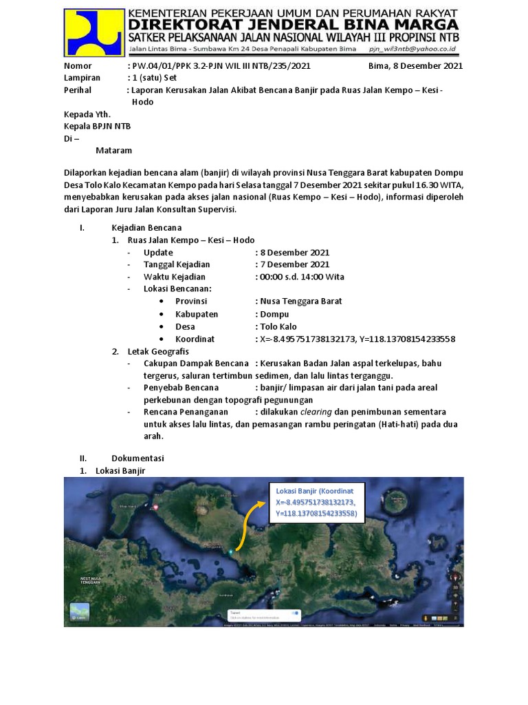 Laporan Bencana Banjir | PDF