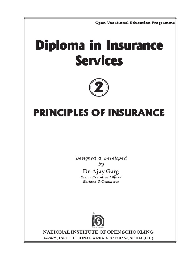 Module 2 Principles of Insurance | PDF | Risk | Insurance