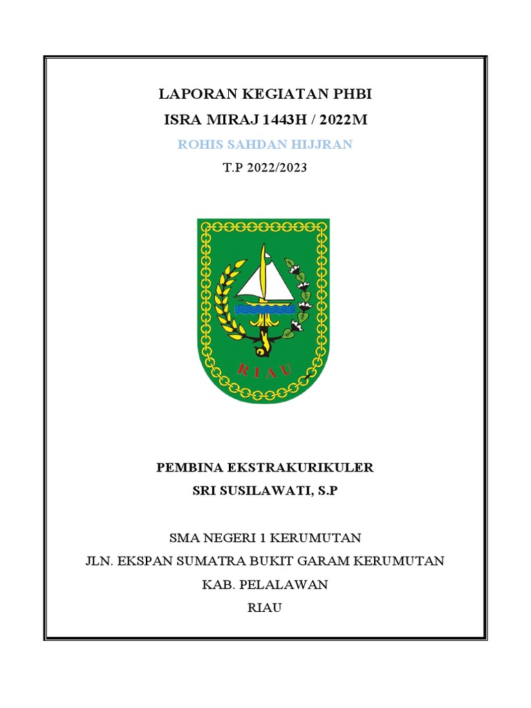 Laporan Kegiatan Phbi - Isra Miraj | PDF