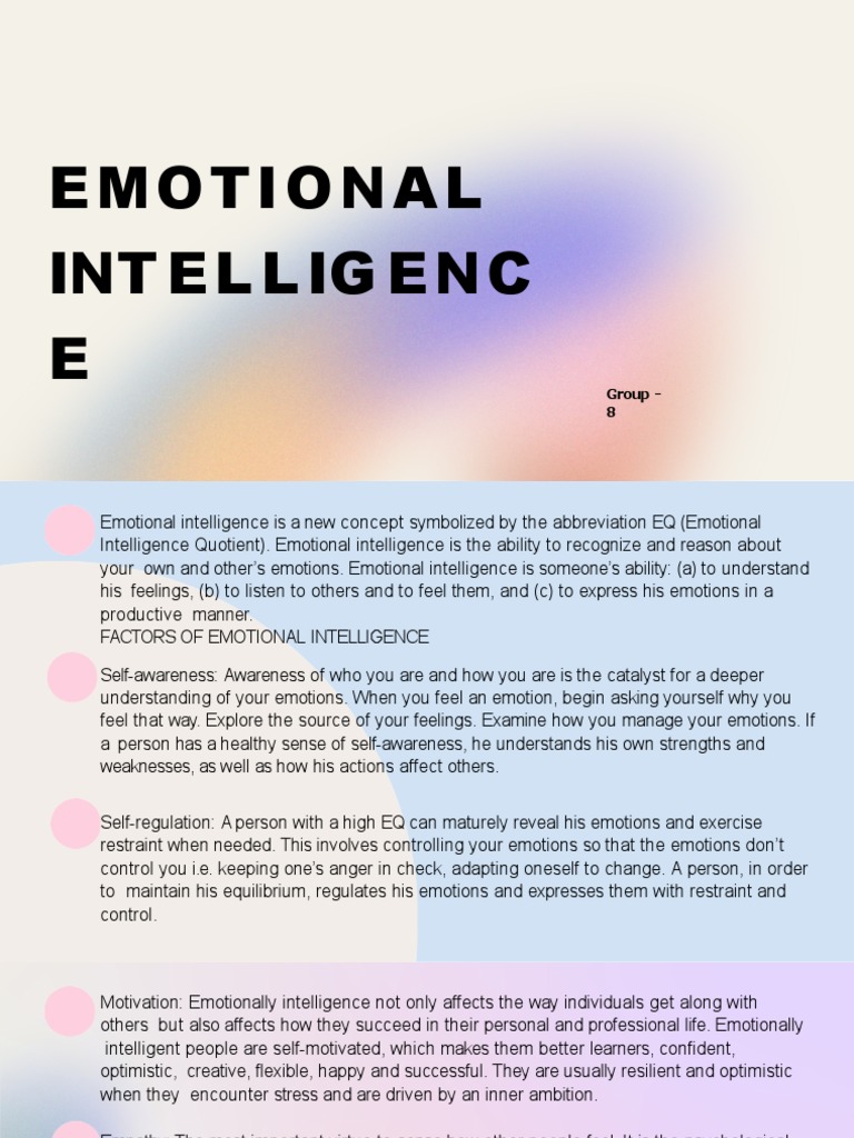 Emotional Intelligence | PDF | Emotional Intelligence | Leadership