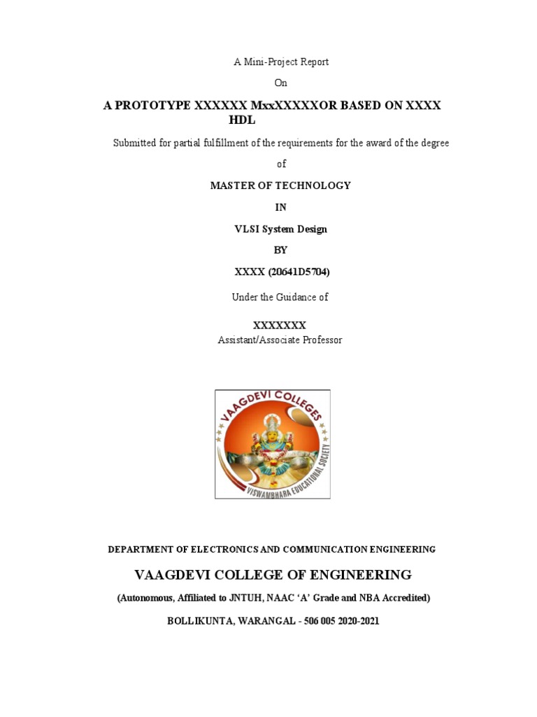 Sample Doc Mini Project | PDF | Microprocessor | Central Processing Unit