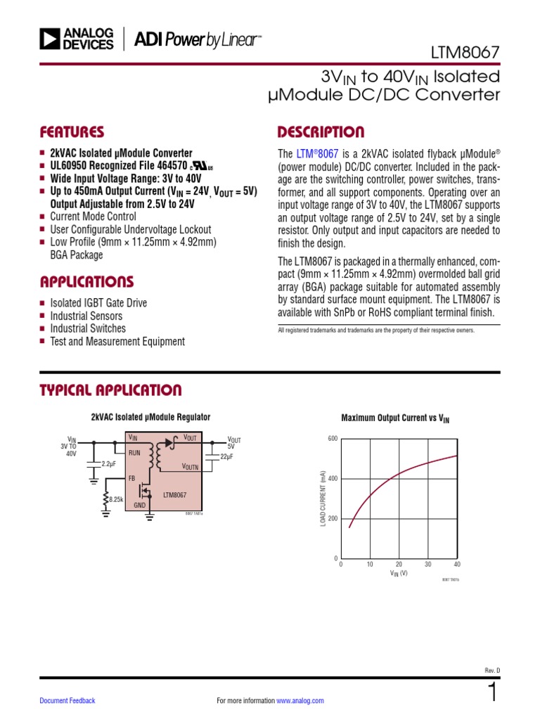 LTM 8067 | PDF | Computer Engineering | Electronics