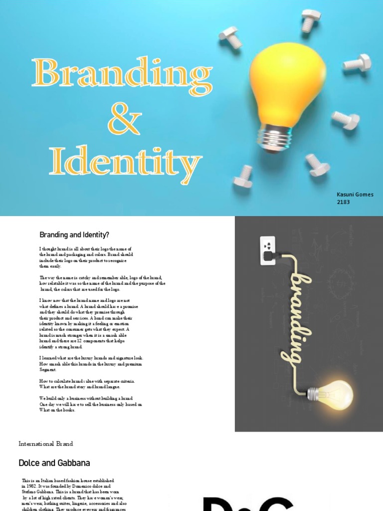 Branding and Identity | PDF | Brand | Marketing