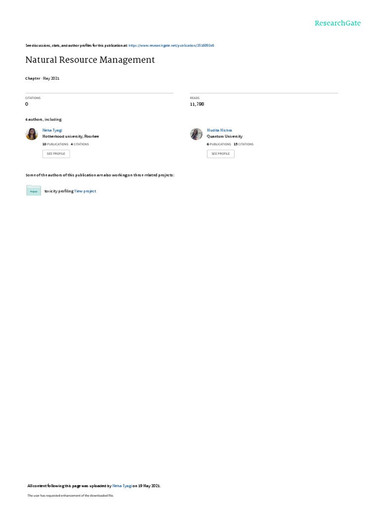 Chapter-11-Natural Resource Management | PDF
