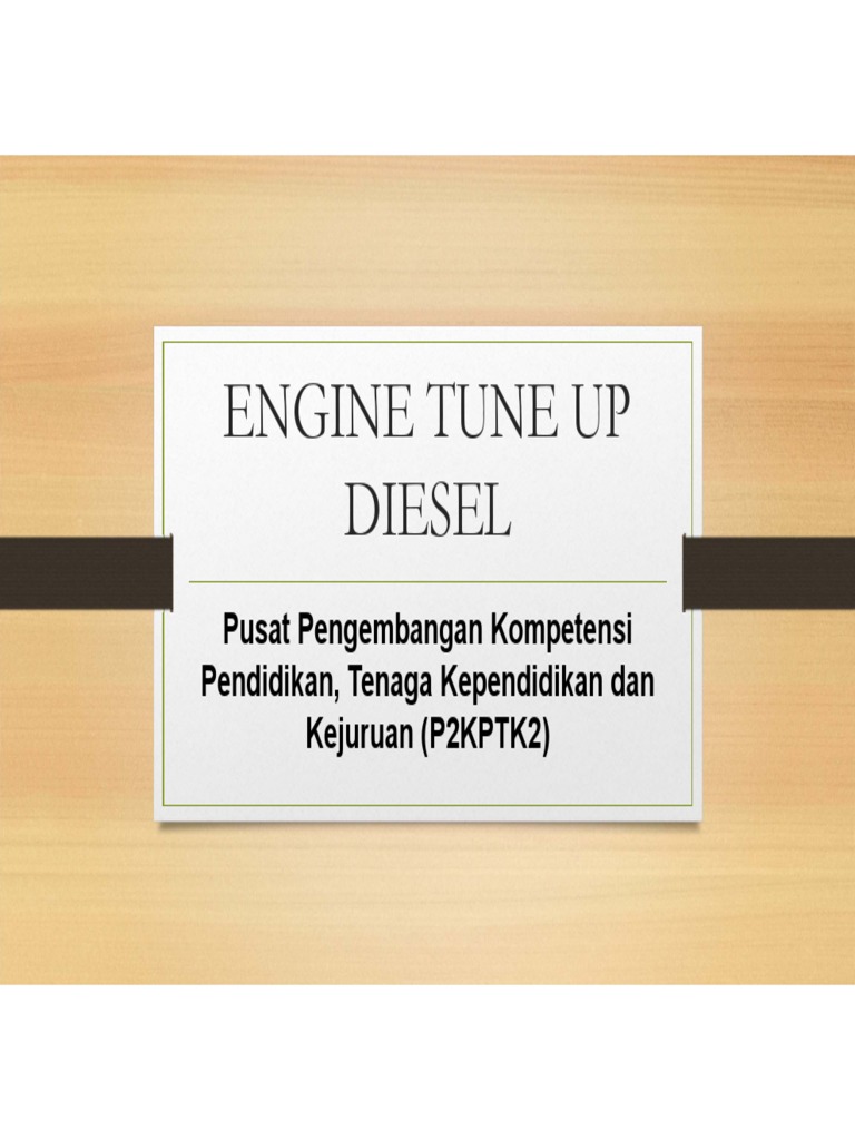 Engine Tune Up Diesel 1 | PDF