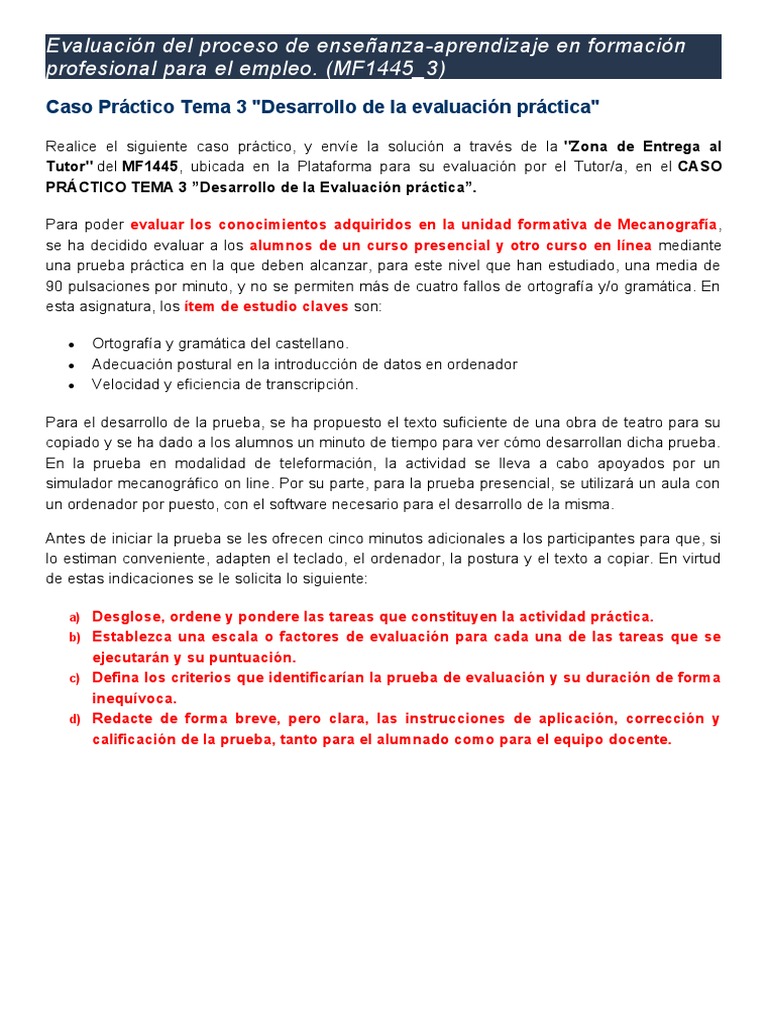 Cas Practic Tema 3 | PDF | Evaluación | Informática