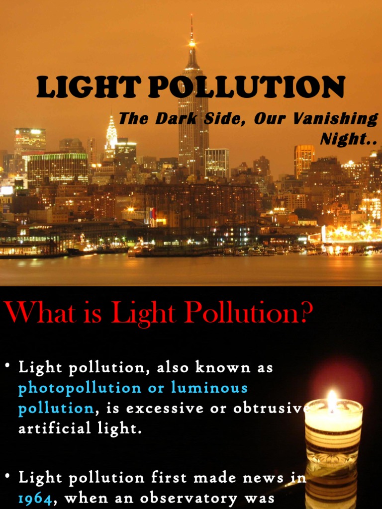 Light Pollution Powerpoint Presentation | PDF