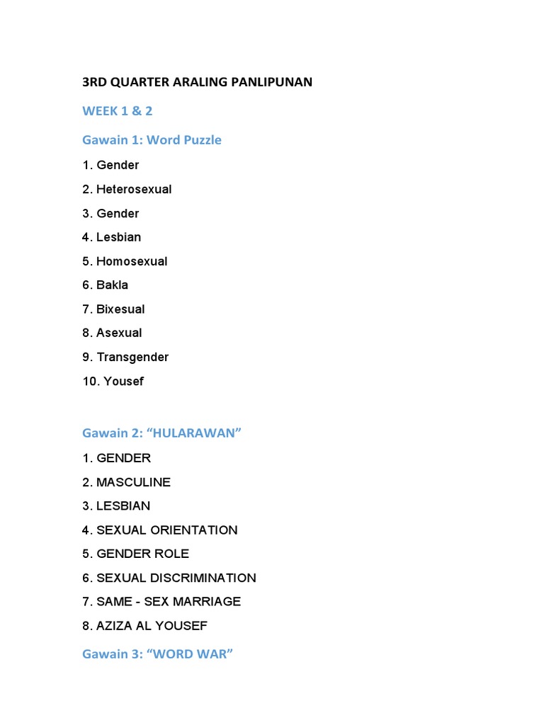 Mariedol Ramel G10 Moonstone 3RD Quarter Ap | PDF