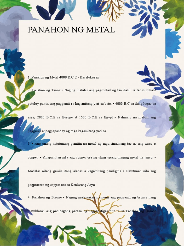 Panahon NG Metal | PDF