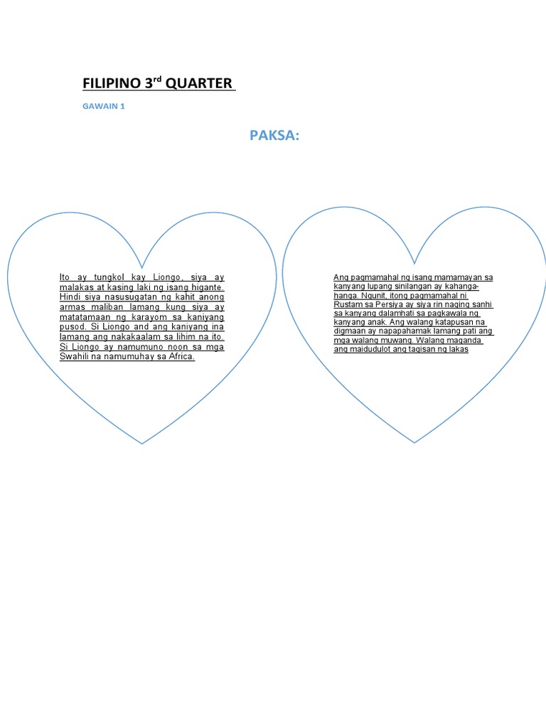 FILIPINO 3rd QUARTER | PDF