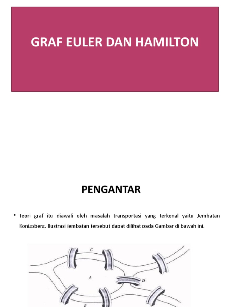 Graf Euler dan Hamilton: Konsep dan Teorema | PDF | Metode & Bahan Ajar | Seni