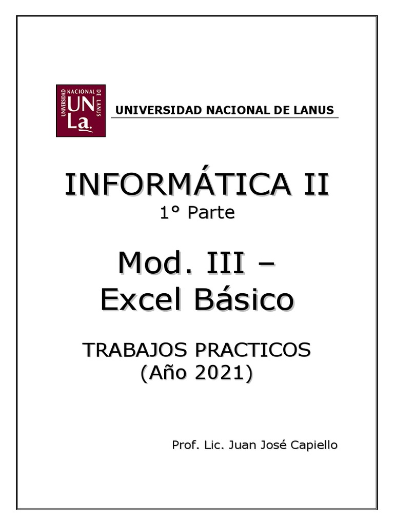 Ejercicios Básicos de Excel para Practicar | PDF | Informática