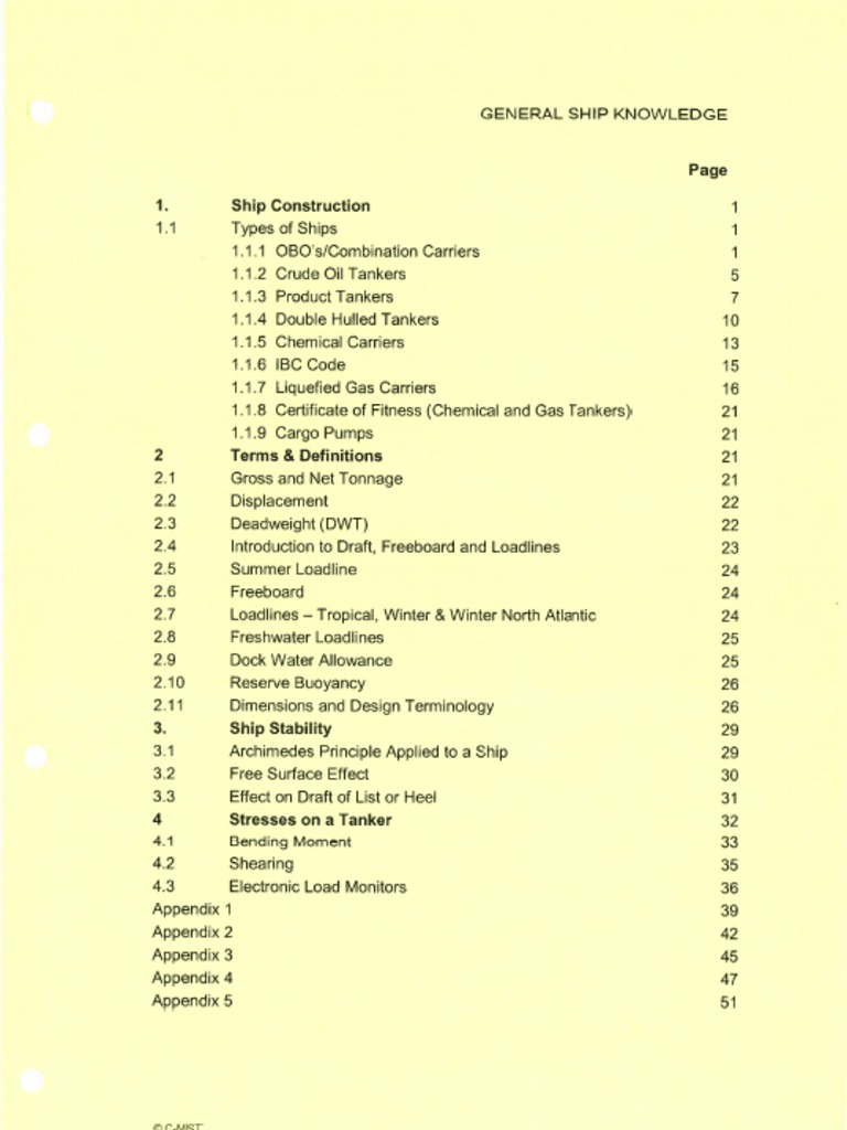 3 - General Ship Knowledge 1of2 | PDF