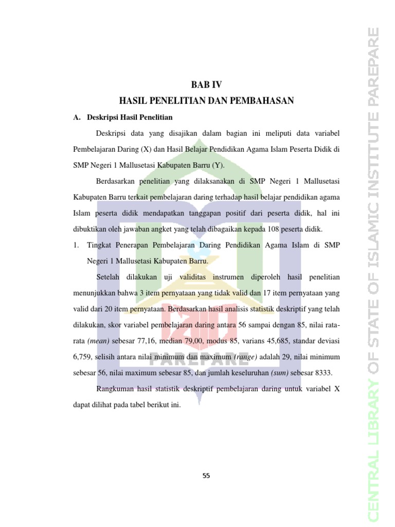 Deskriptif Statistik | PDF