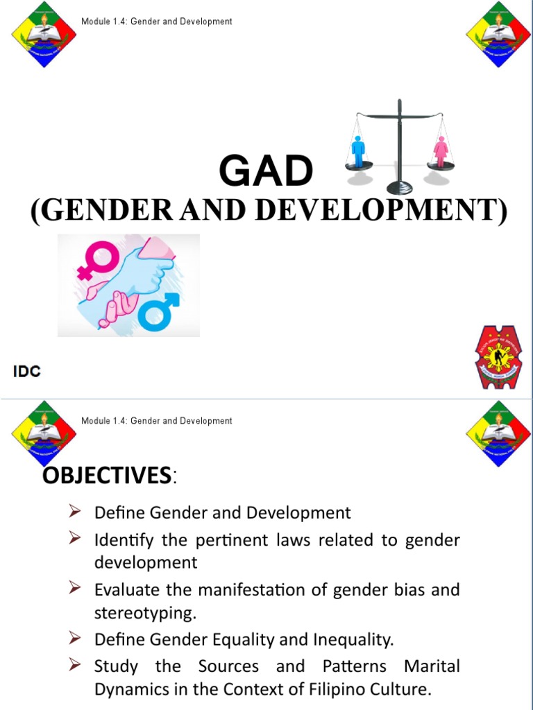 Lesson 1.4 Gender and Development | PDF | Gender And Development | Gender