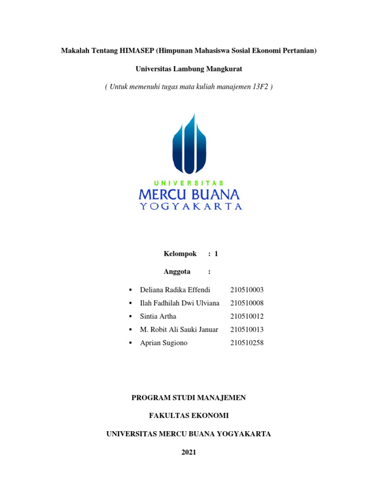 Deskripsi HIMASEP Universitas Lambung Mangkurat | PDF | Karier ...