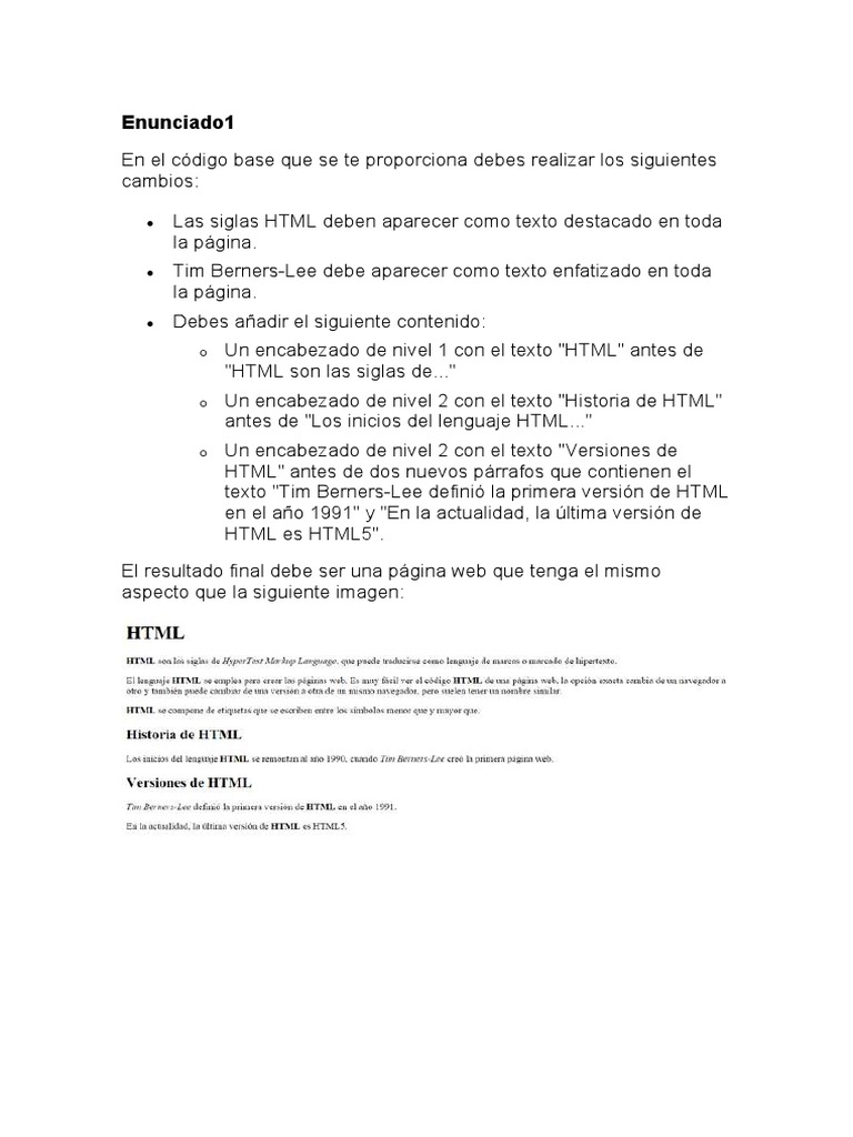 Ejercicios 1 | PDF | HTML | Red mundial