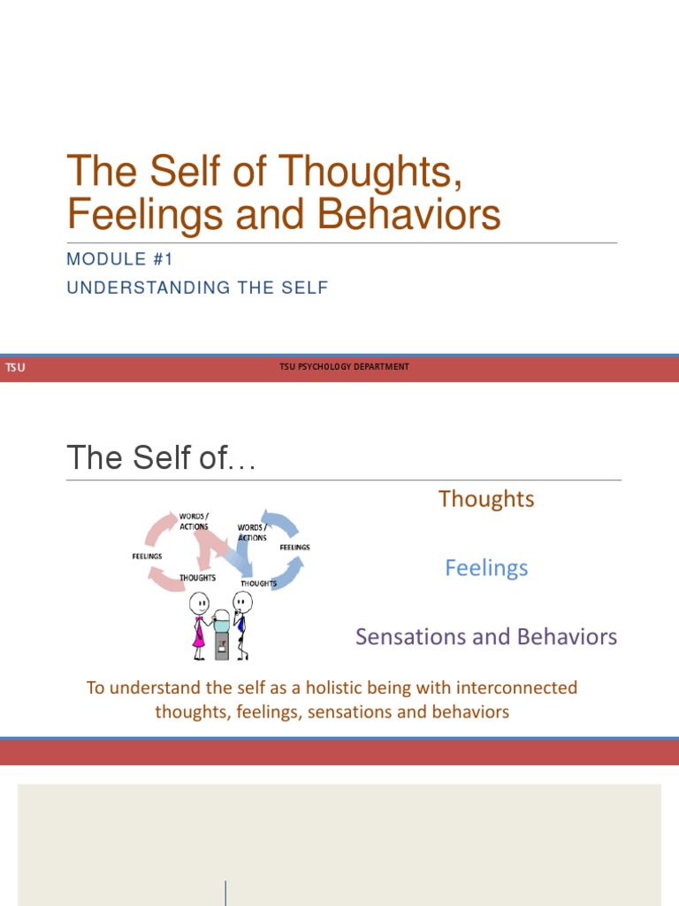 Understanding The Self | PDF | Emotions | Thought