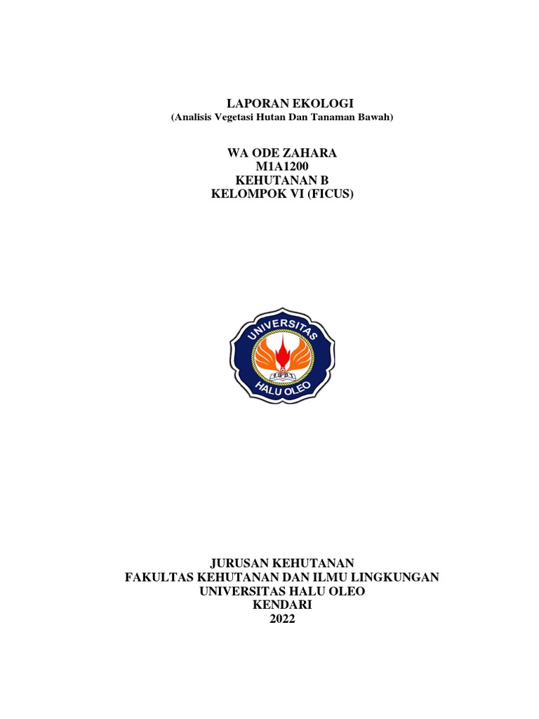 LP Ekologi Wa Ode Zahara | PDF | Griya & Taman