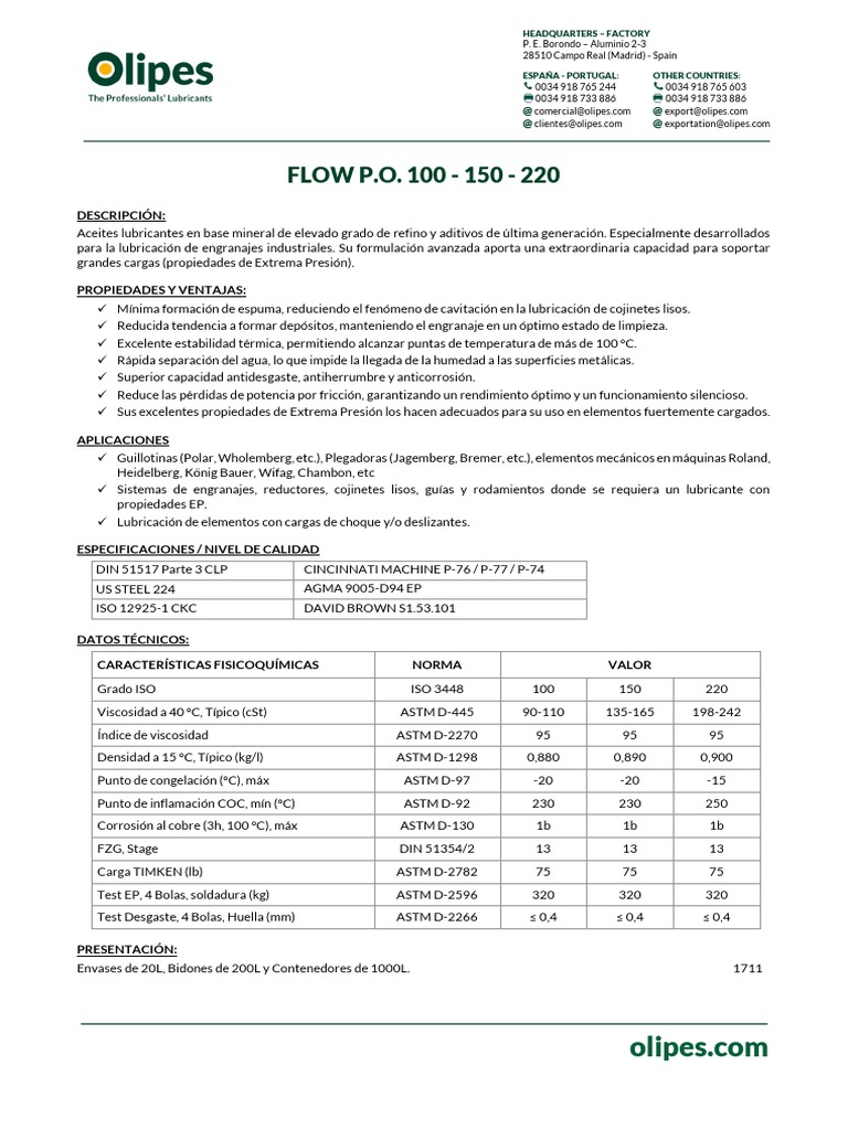 FT Flow Po 150 Es | PDF | Rodamiento (Mecánico) | Engranaje