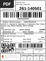 Sample JNT Waybill | PDF