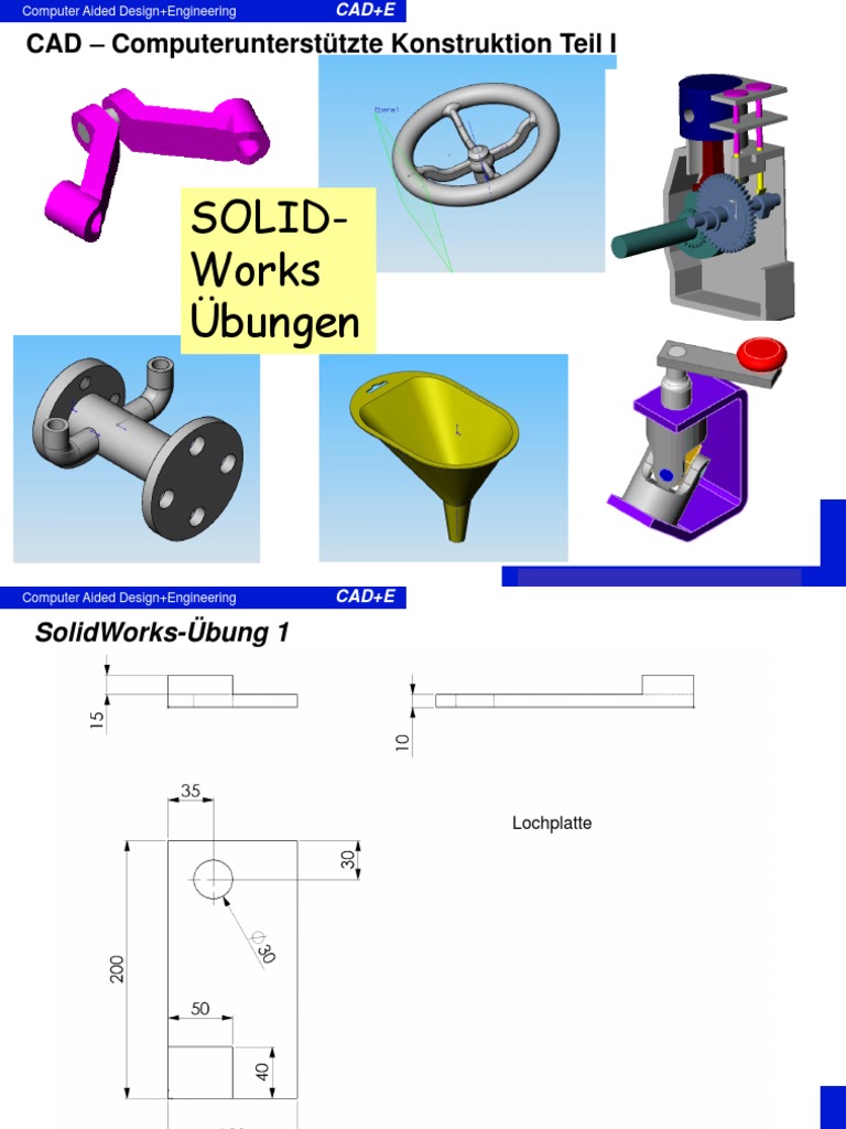 CAD_Uebungen-SolidWorks_Grundlage_2022 (3) | PDF