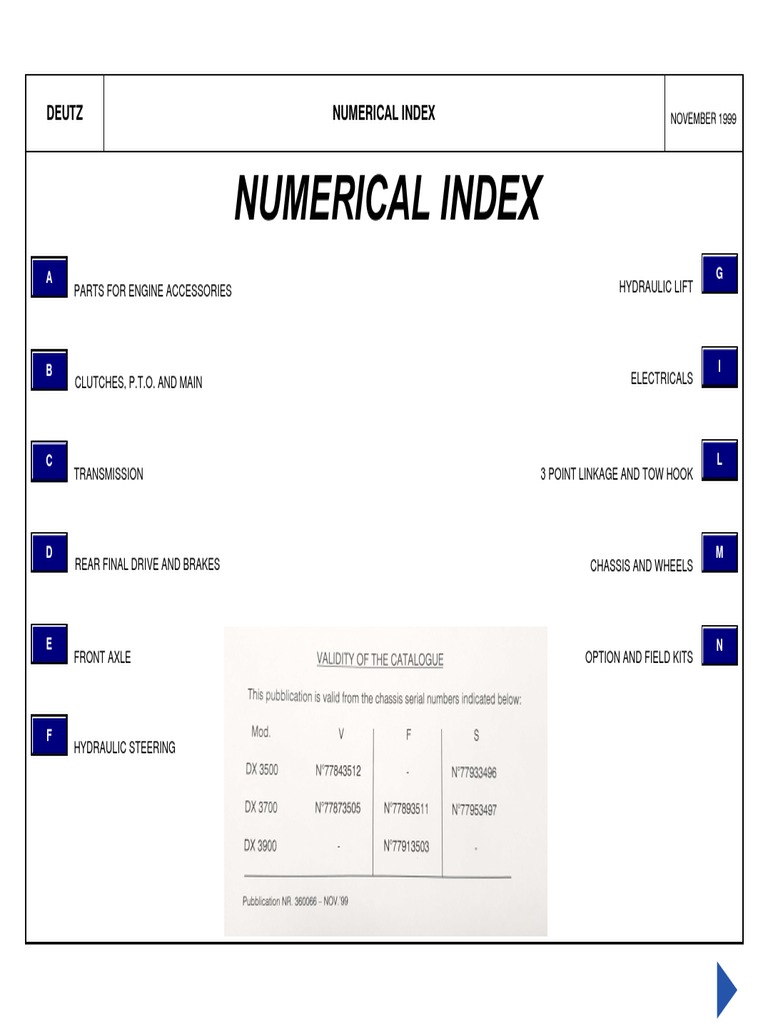 Engine Parts Numerical Index | PDF | Steering | Land Vehicles