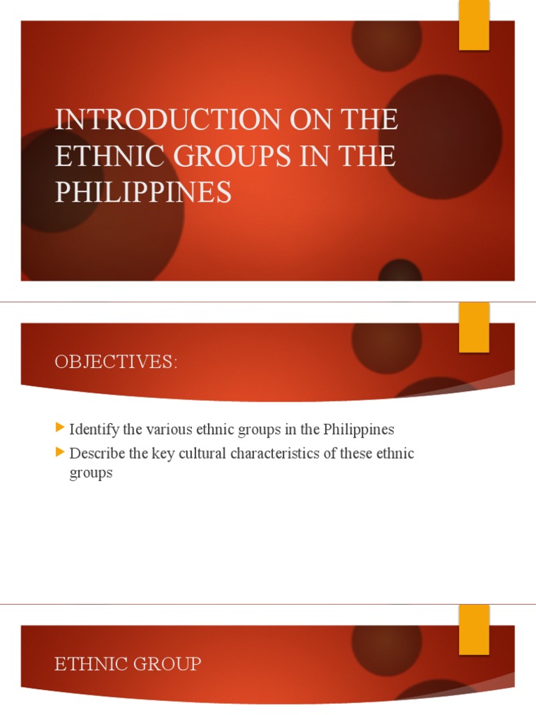 Introduction On The Ethnic Groups in The Philippines | PDF ...