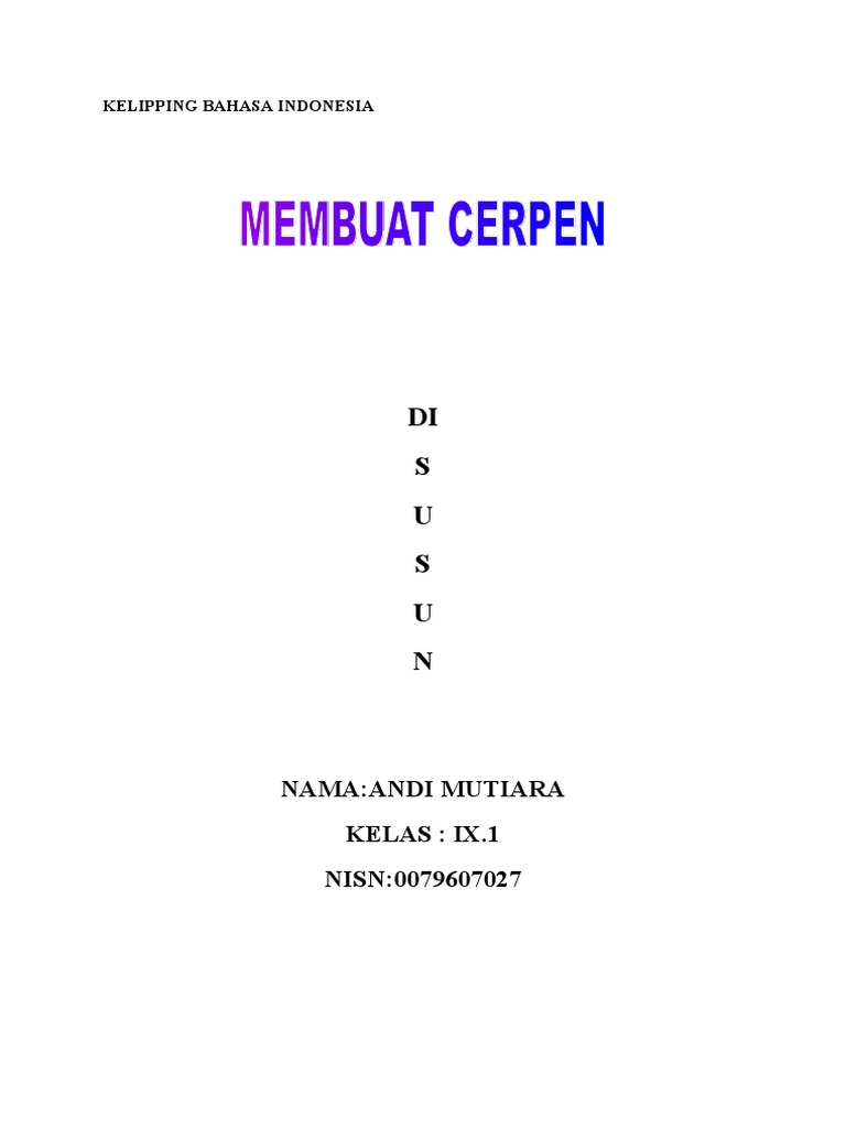 Kelipping Bahasa Indonesia Andi Mutiara | PDF