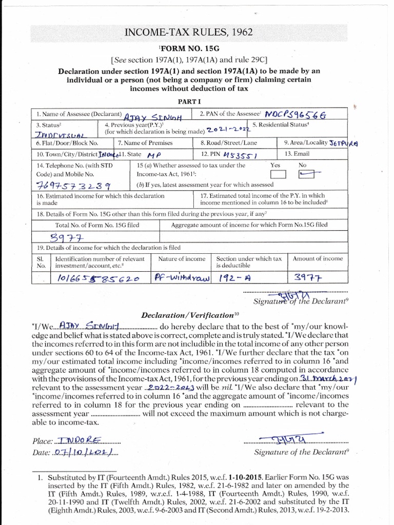 Declaring Income Without Tax Deduction | PDF | Taxes | Public Law