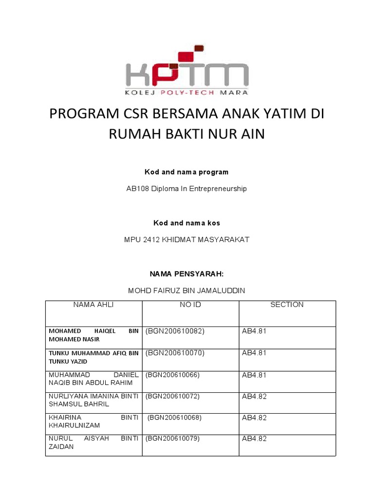 Report Mpu 2412 | PDF