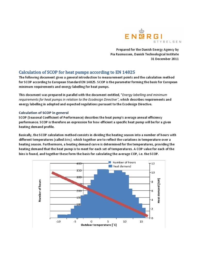 SCOP Calculation per EN 14825 Standard | PDF | Electricity | Thermodynamics