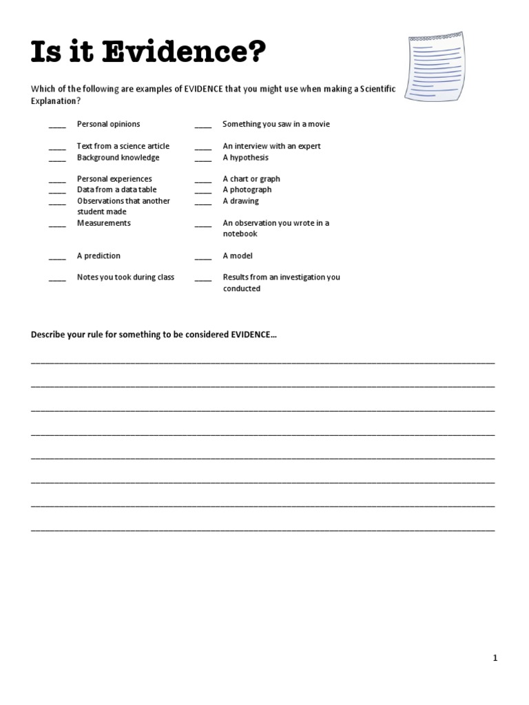 What is Evidence in Scientific Explanations | PDF | Evidence | Science