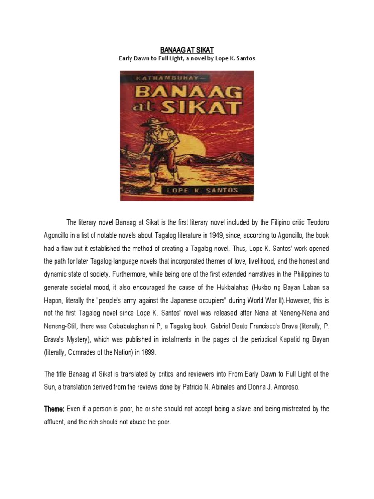 Banaag at Sikat Analysis | PDF