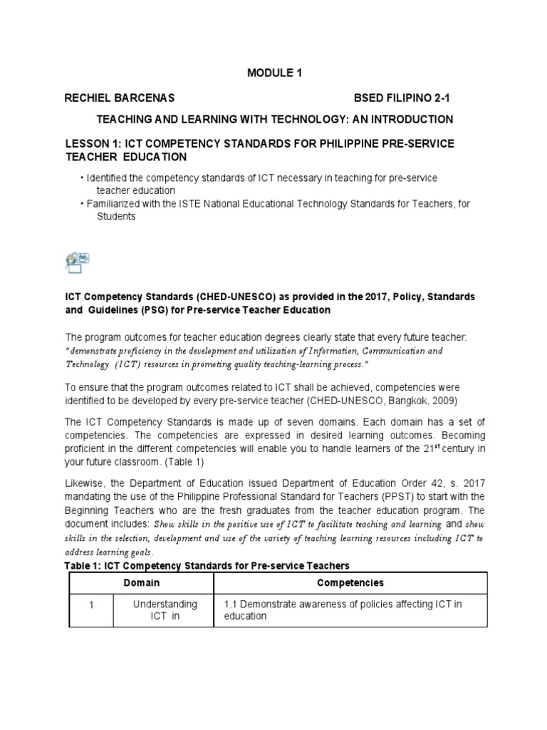 MODULE 1-Task 1 | Download Free PDF | Educational Technology | Learning