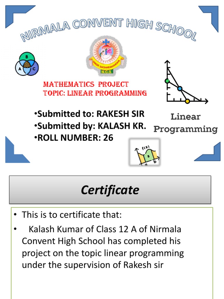 Presentation 1 | PDF | Linear Programming | Mathematical Optimization