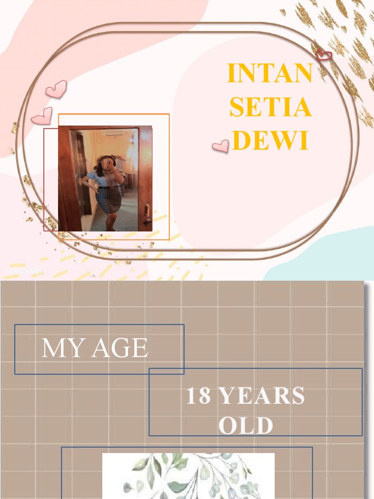 Intan Introducing My Self | PDF | Career & Growth | Language Arts ...
