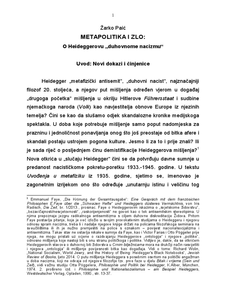 Metapolitika I Zlo | PDF