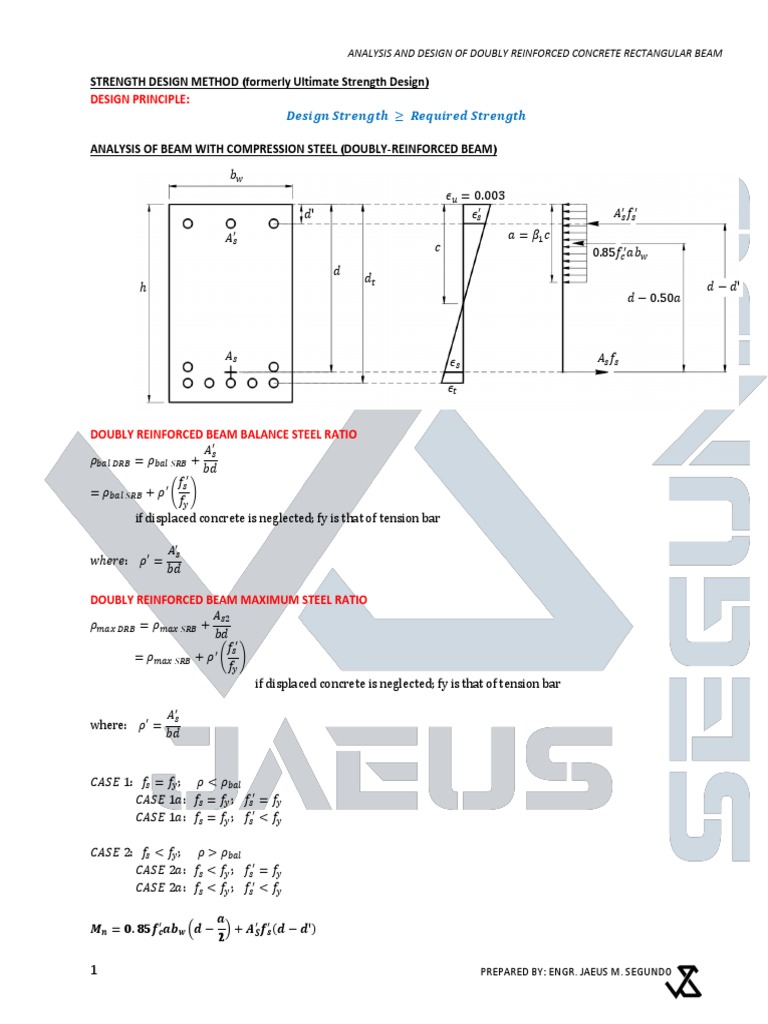 Analysis and Design of DRB | Download Free PDF | Beam (Structure) | Reinforced Concrete