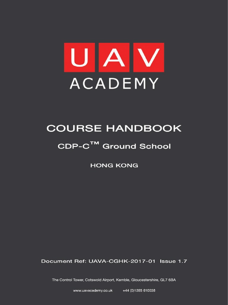 CDP C HK Course Handbook 1.7 | PDF | Unmanned Aerial Vehicle | Air Traffic Control