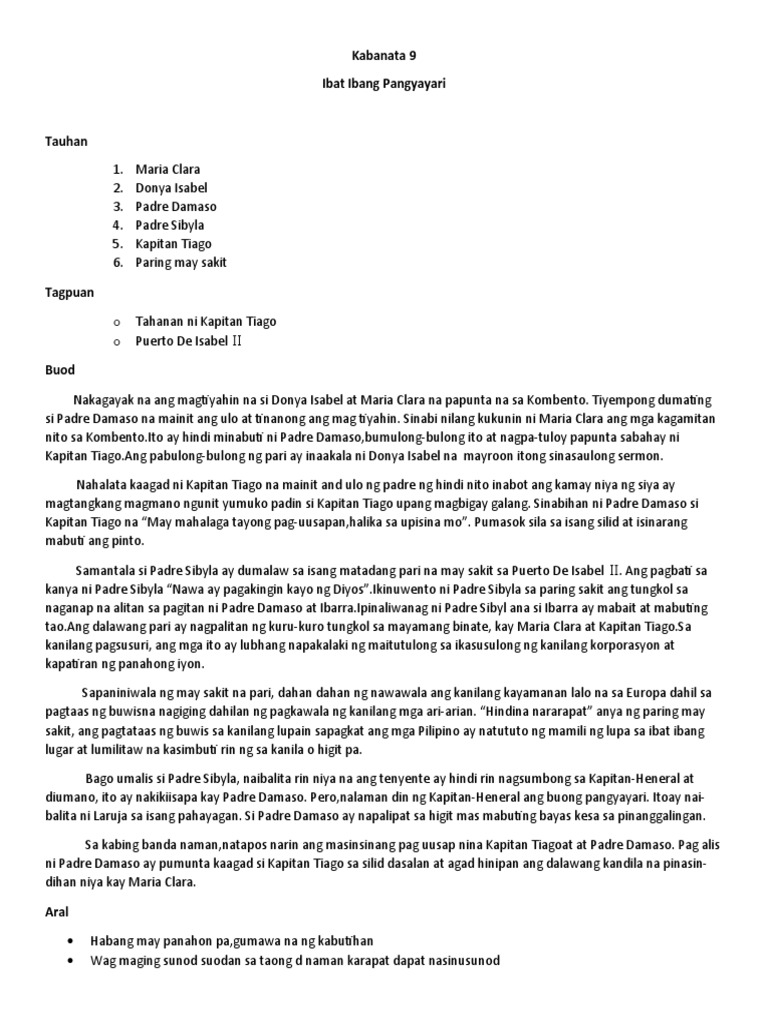 Kabanata 9 Isen | PDF