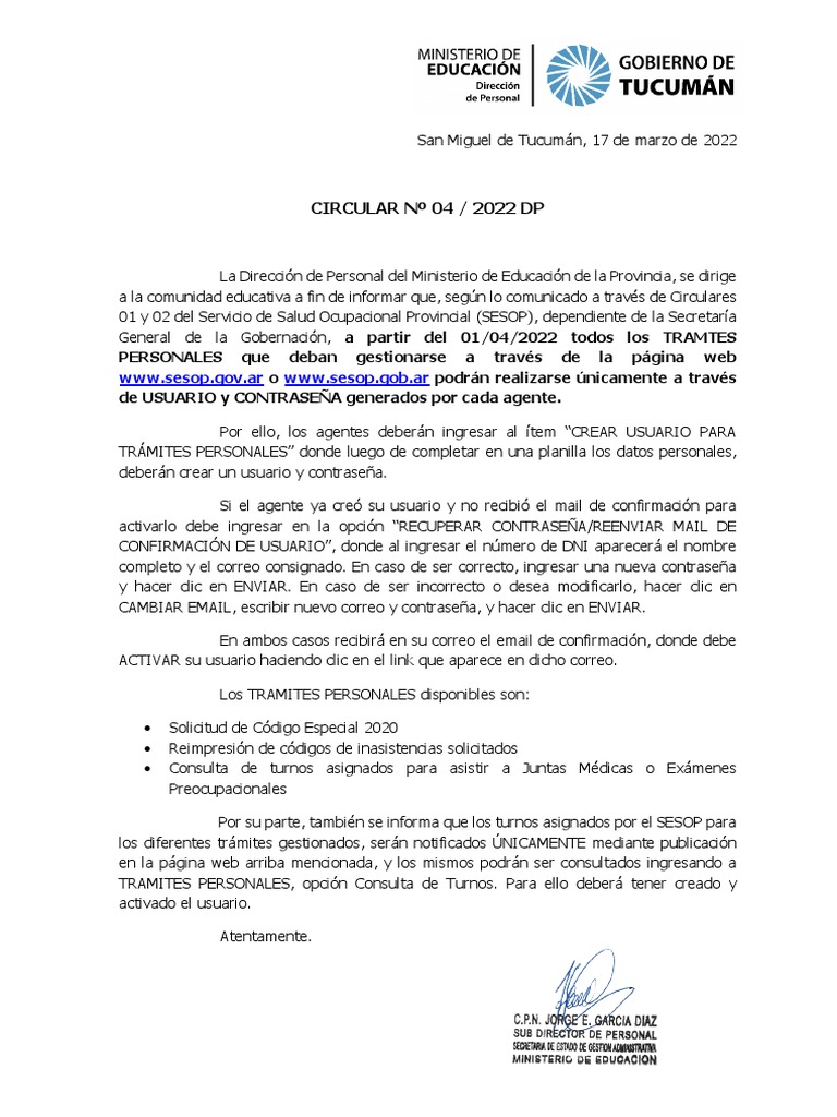 Circular #04 - 2022 DP | PDF