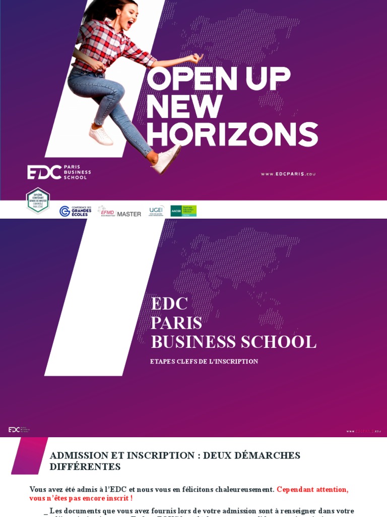 Inscriptions Edc | PDF